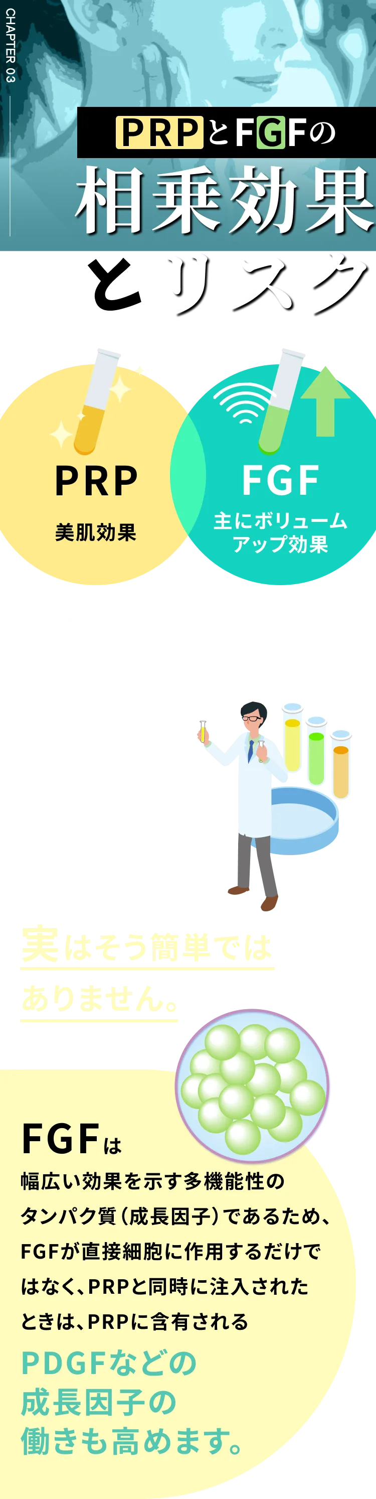 PRP+FGFってリスクはある？ | プルージュ美容クリニック（品川） | PRP美容再生医療専門・美容整形